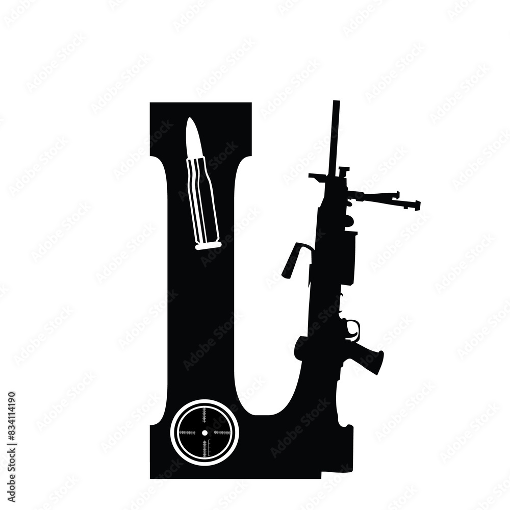 Gun Alphabet Font Letters Svg, Second Amendment Dad Rifle, 2nd ... Gun Alphabet Font Letters Svg, Second Amendment Dad Rifle, 2nd ...