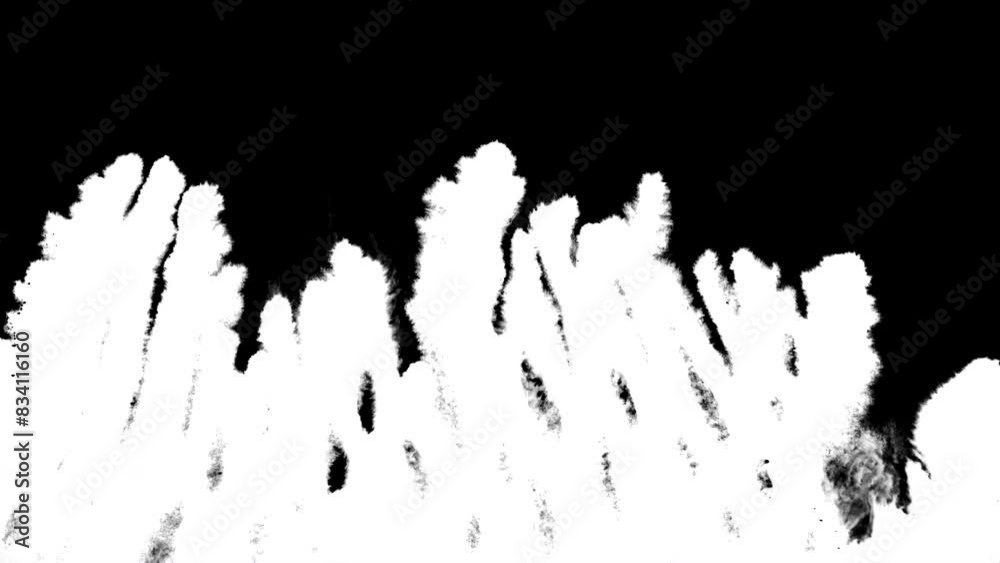 ink transition on white screen, drop texture, ink transition splatter ...