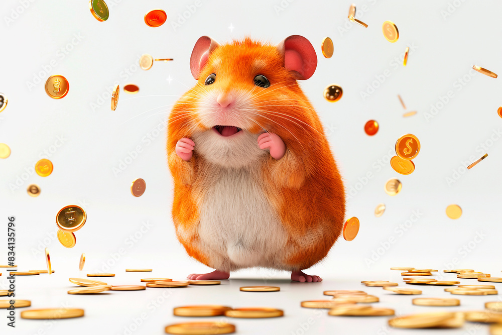 Mascot for cryptocurrency, financial exchange, and money concepts ...