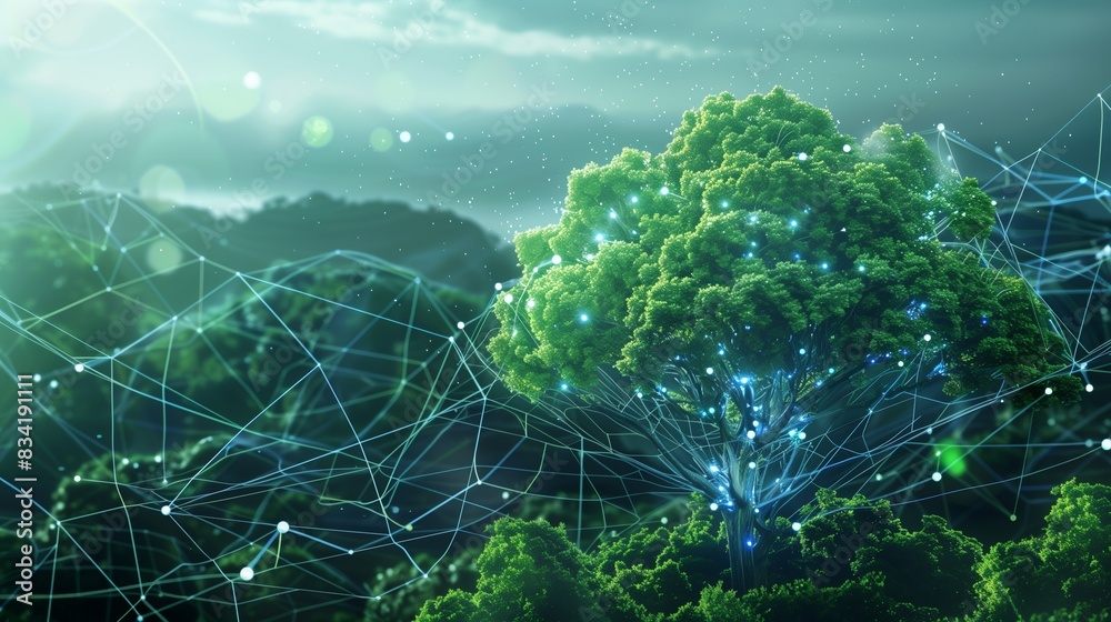 Drones equipped with advanced sensors are used in precision forestry ...