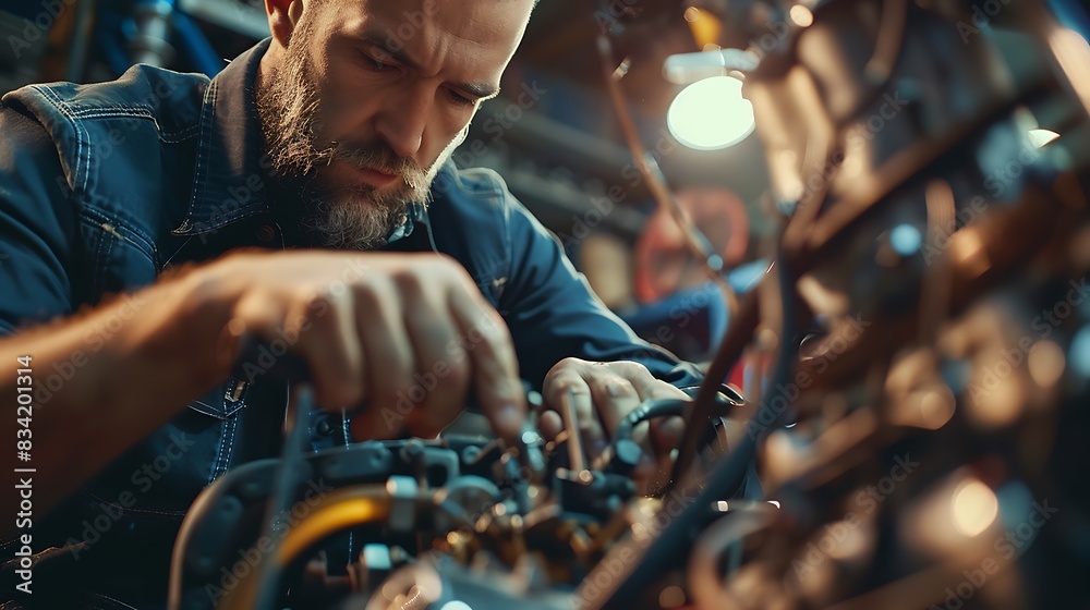 horizontal, mechanic, one person, photography, working, people, germany ...