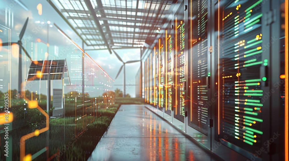 Energy consumption and efficiency of modern data centers featuring ...