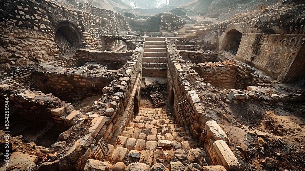 Explore archaeological site of Mari uncovering artifacts and ...