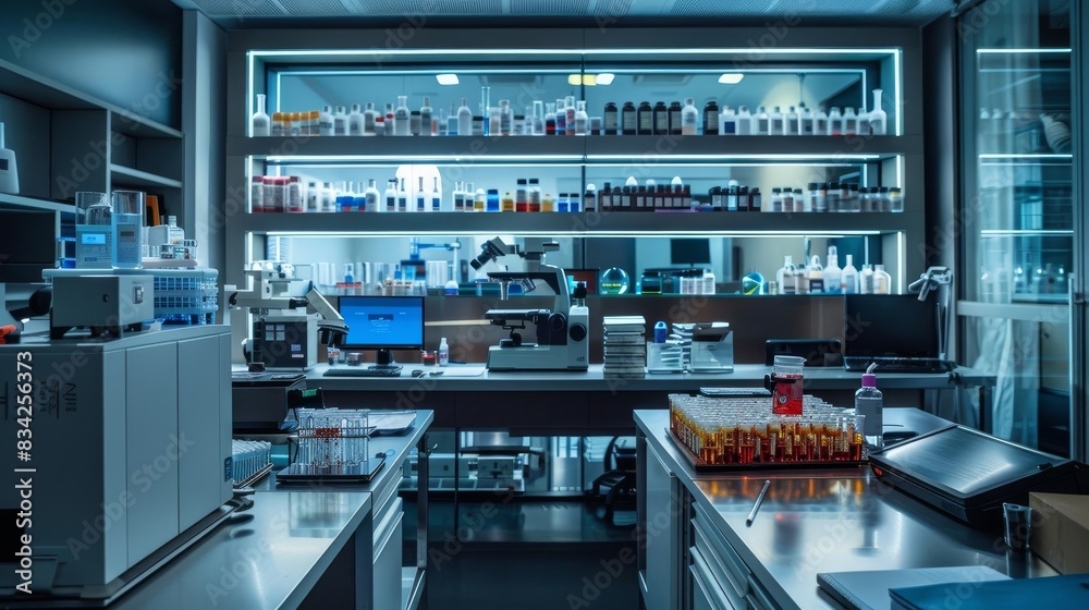 Forensic science techniques : A high tech forensic lab with cutting ...