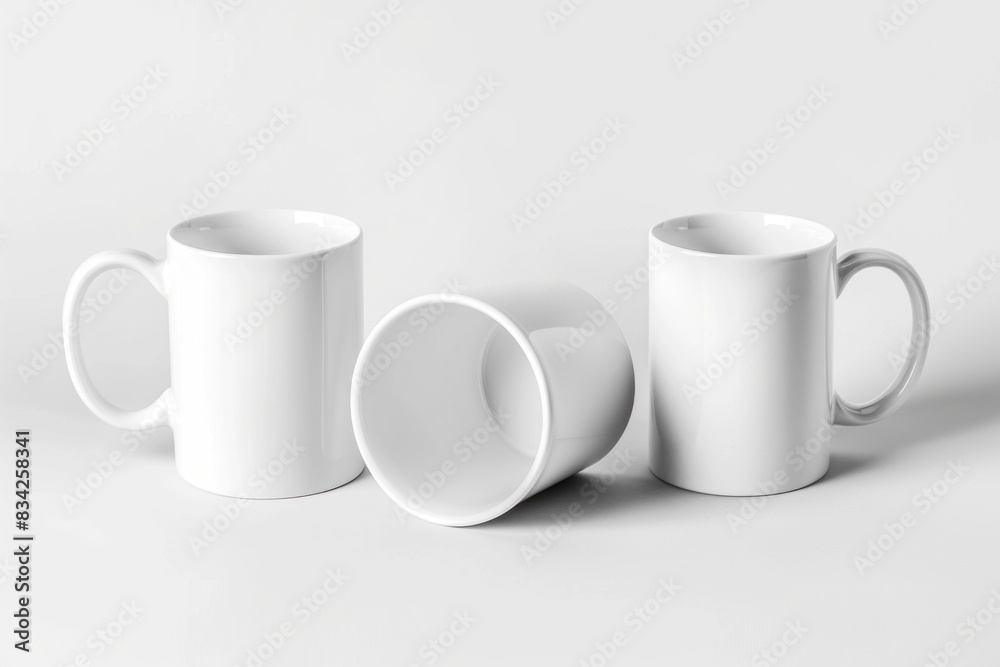 Realistic coffee mug mockup. Cup blank mockup. Mug mockup. Classic ...