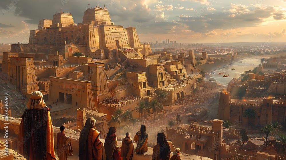 Step into city of Mari a bustling hub of trade and cultural exchange ...