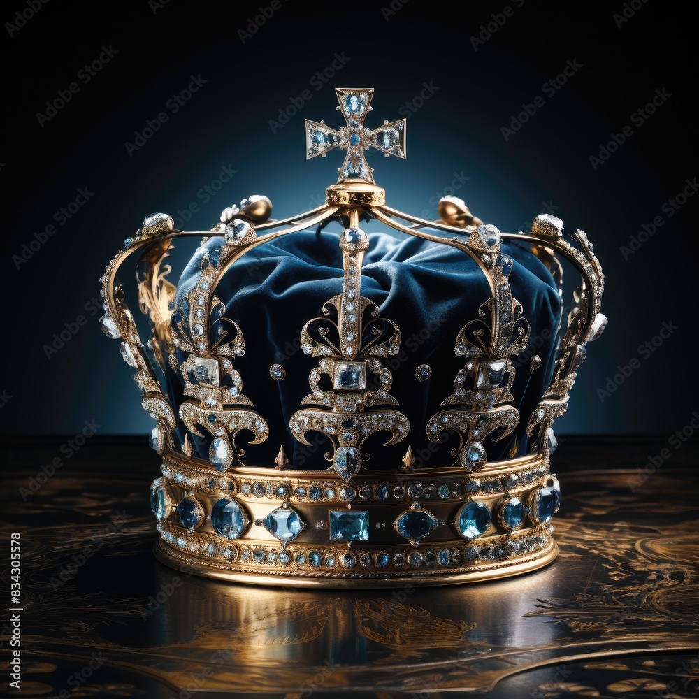 Royal emblem: the crown as a symbol of authority and tradition ...