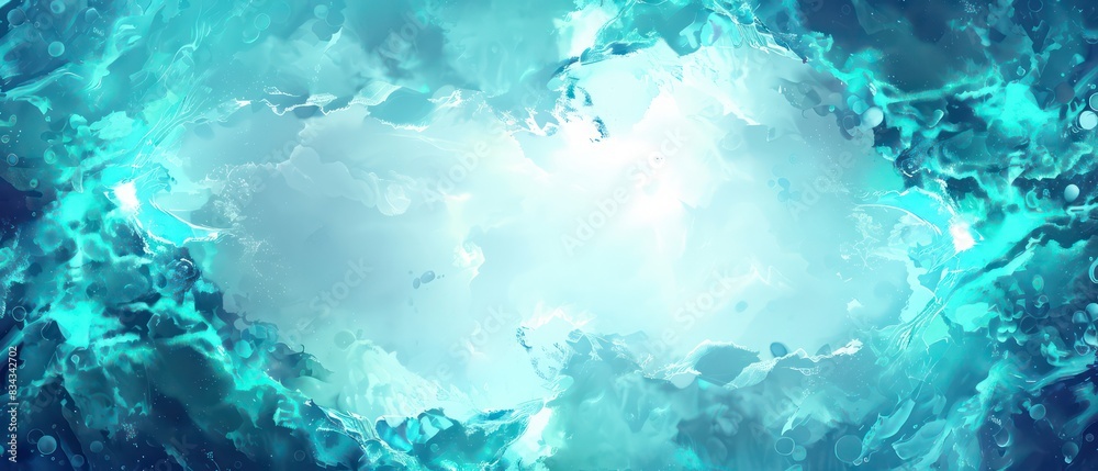 artistic expressive banner borders with free space in the middle Stock ...