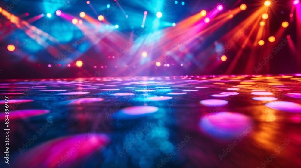strobe lights illuminating a dance floor background wallpaper night ...