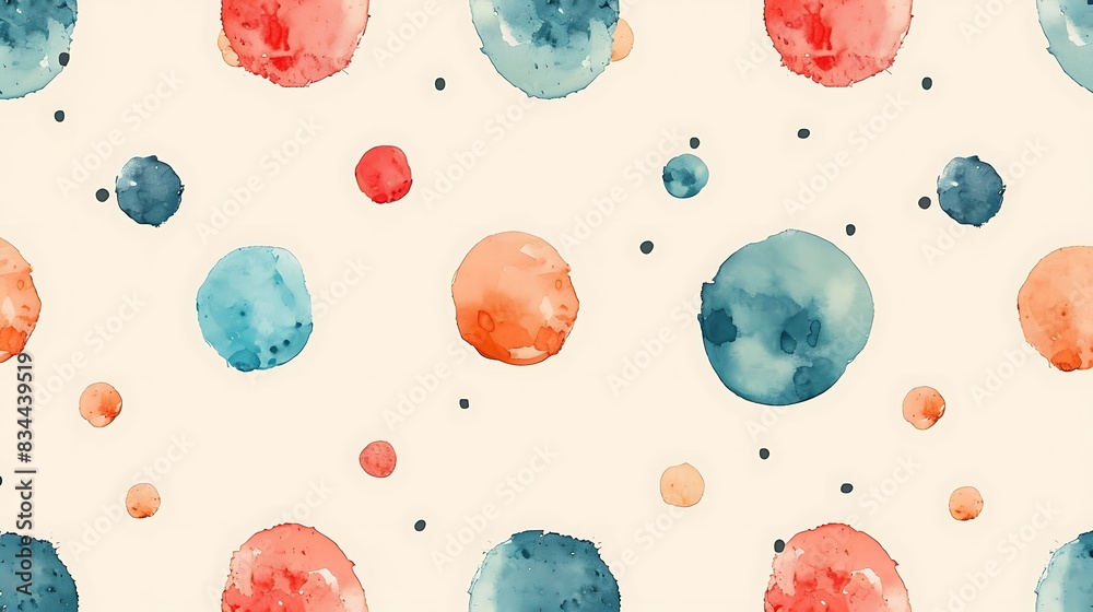 Simple Polka Dots minimal background, Polka dots on a plain background ...