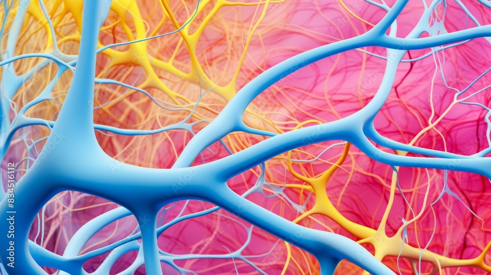 High resolution medical illustration of brain textures with detailed ...