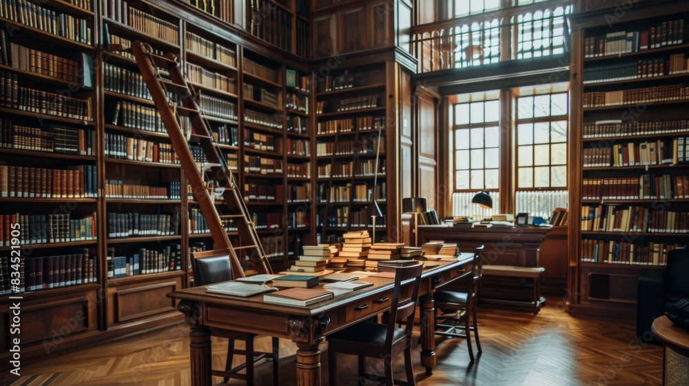 Library Staff Operating the Automated Book Return System: 4K HD ...