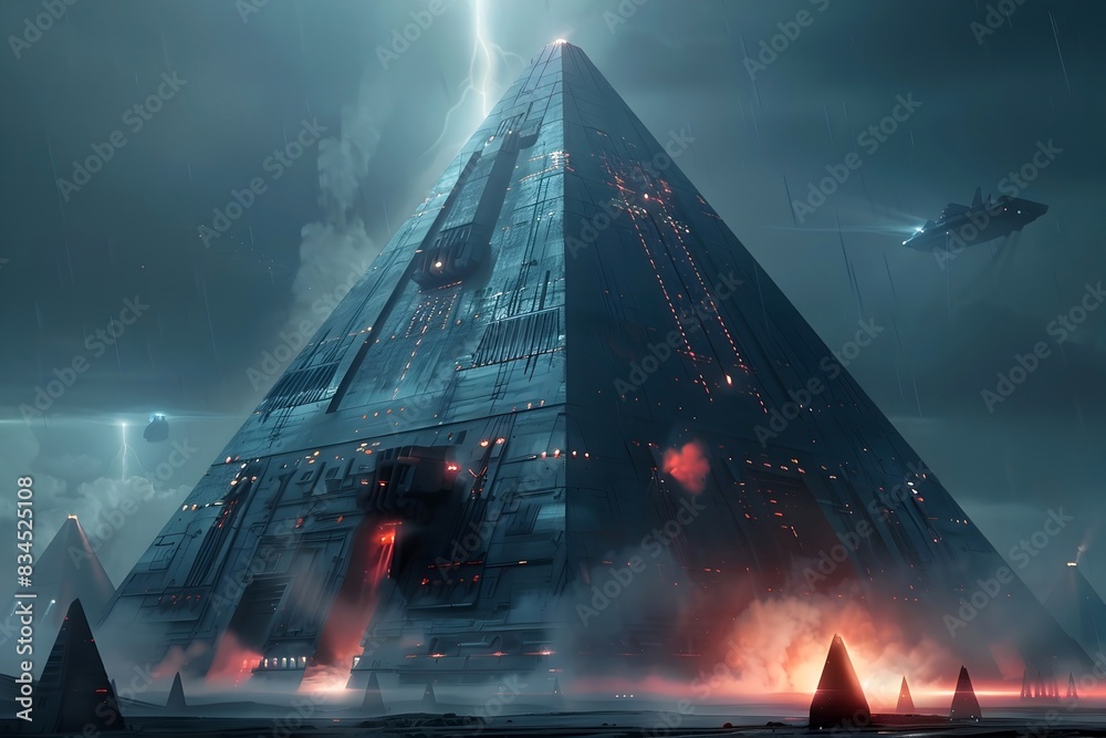 Majestic Pyramid-Shaped Power Plant Dominates Cinematic Sci-Fi ...