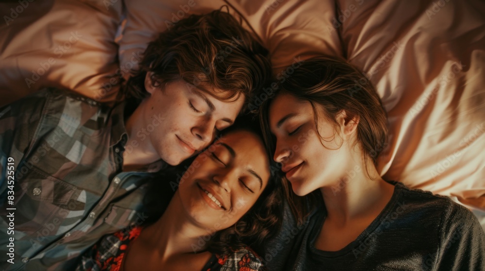 Intimate Bond of a Polyamorous Relationship: 4K HD Wallpaper Reflecting ...