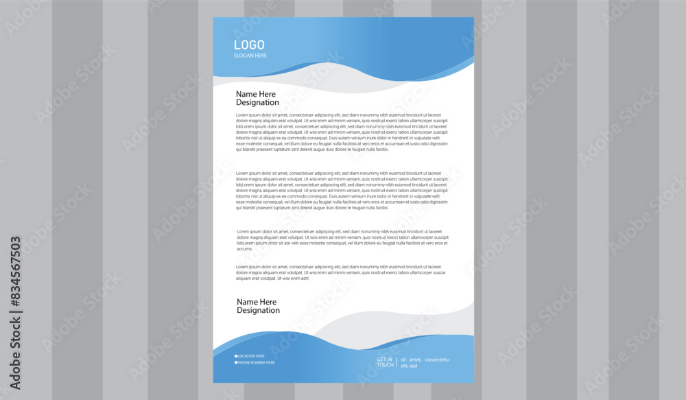 Corporate letterhead design. Creative letterhead design. Stock Vector ...
