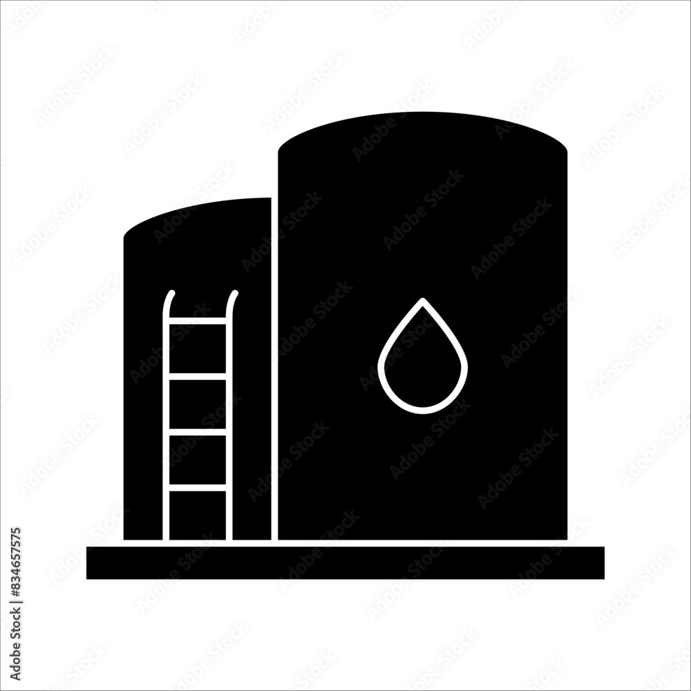 Water tank linear icon set. Modern outline Water tank logo concept on ...