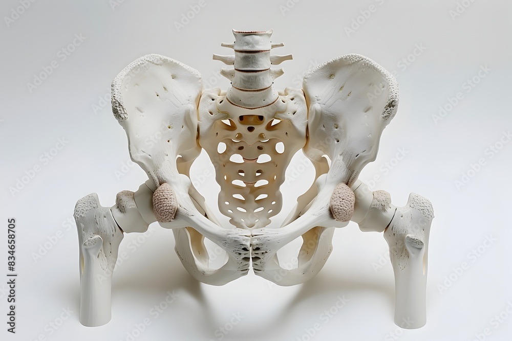 Detailed 3D Model of the Human Pelvic Anatomy with Skeletal Muscular ...