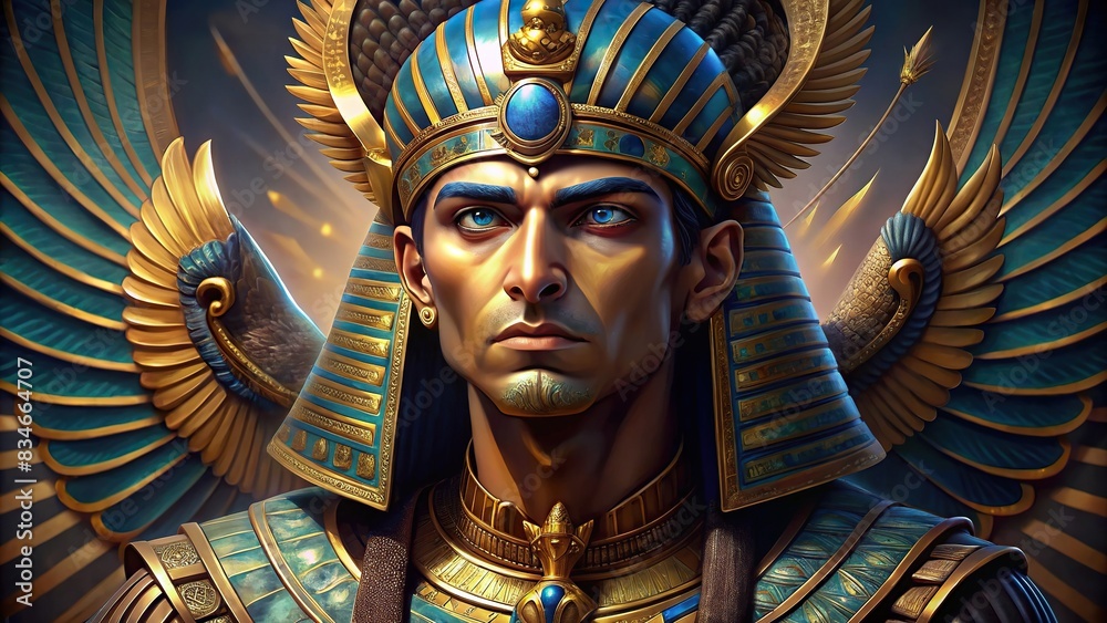 Portrait of Pharaoh Horus Eagle God warrior , pharaoh, Horus, eagle ...