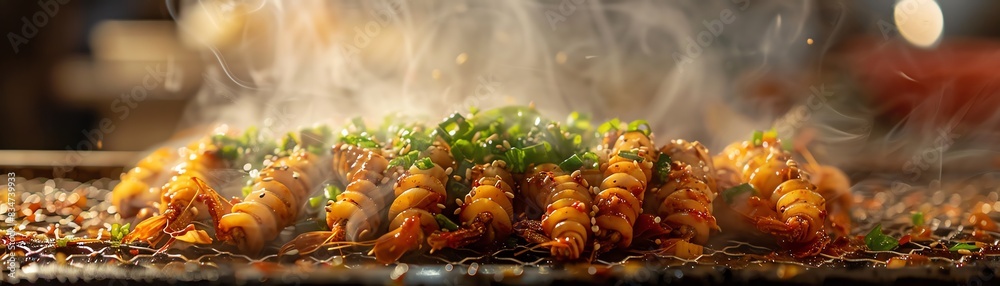 Beondegi, silkworm larvae boiled or steamed, popular Korean street ...