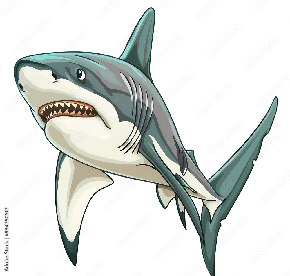 PNG clipart drawing of a shark on an isolated transparent background ...