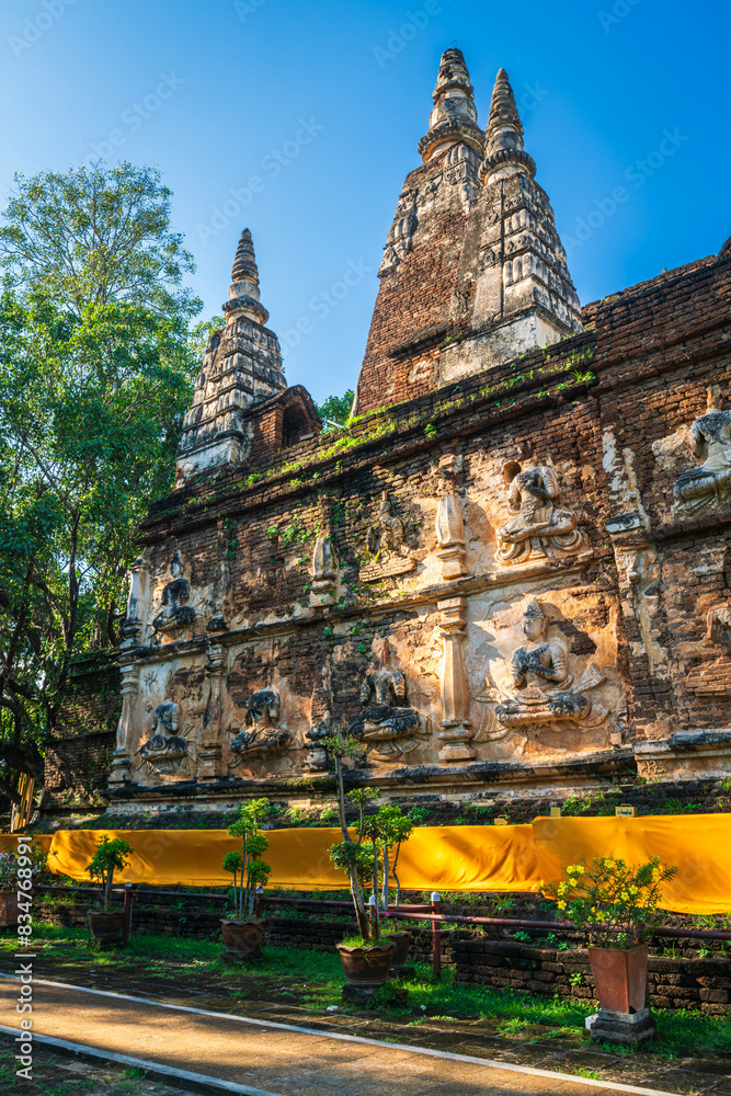 Wat Chet Yot or Wat Photharam Maha Wihan, seven pagoda temple It is a ...