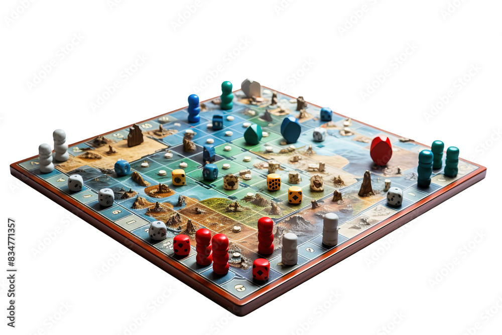 Foto de Epic Battle of Minds: Intense Board Game Showdown on a Blank ...