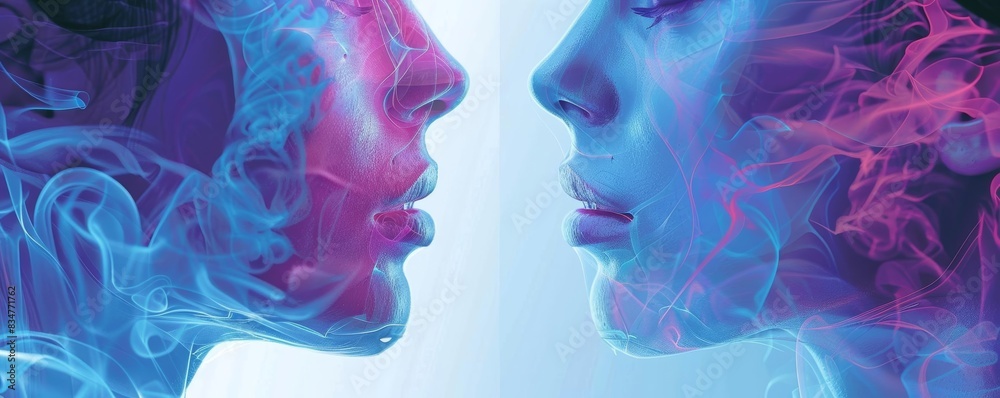 A detailed medical illustration of a rhinoplasty procedure, showing the ...