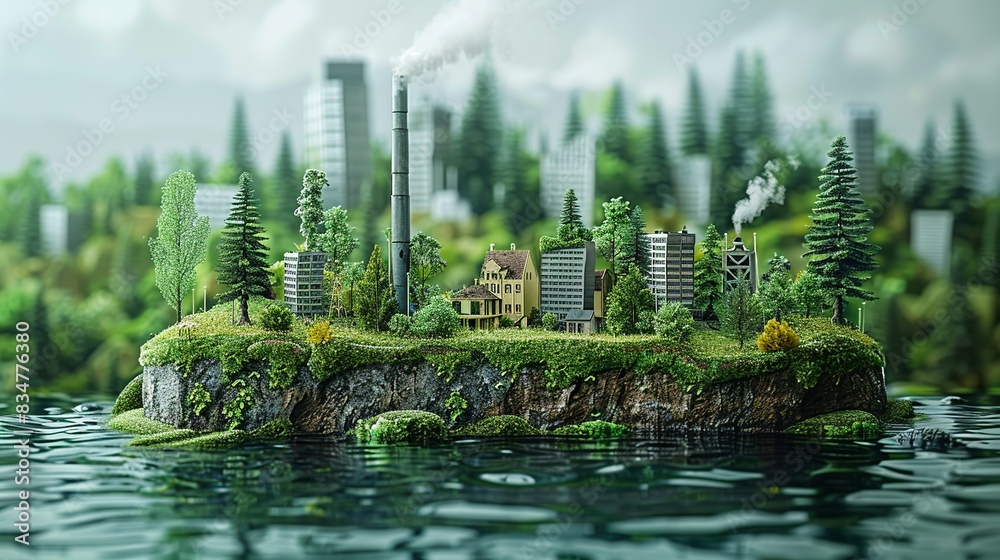 An infographic showing the carbon footprint of various human activities ...