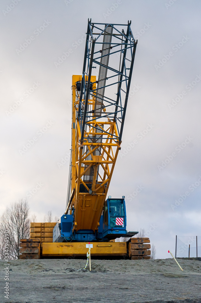 Crawler crane. Boom self-propelled forest fire-fighting equipment ...