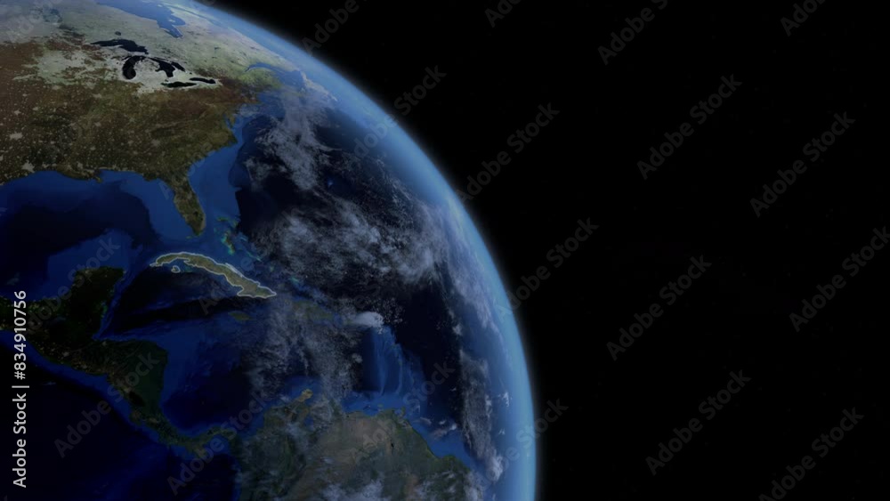 Fly Zoom into Cuba, Havana, Santiago de Cuba, through space to see the ...