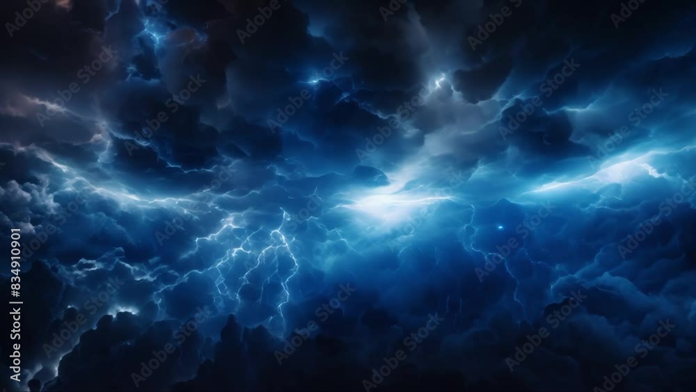 Realistic lightning effect abstract background with powerful charge and ...
