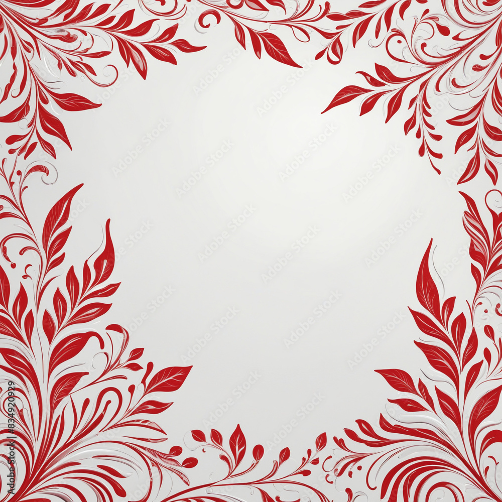 Beautiful transparent background with ornamental leaf design, perfect ...