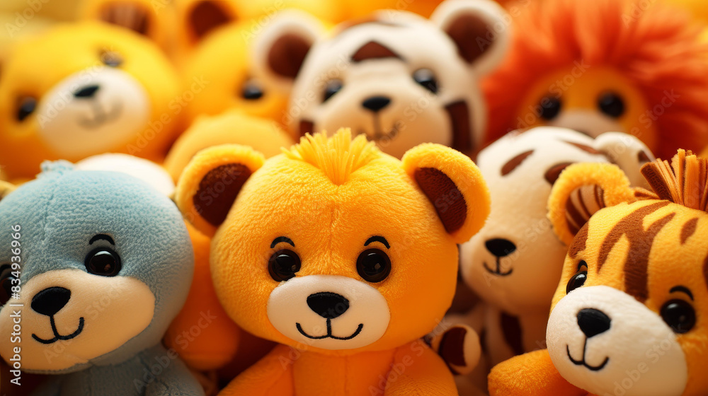 Explore the detailed texture of lifelike toy animals in these adorable ...