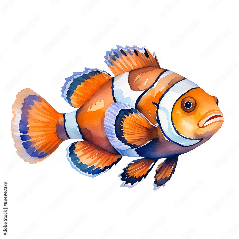 Clown Fish PNG, Clown Fish Clip Art, Colorful clown fish isolated on a ...