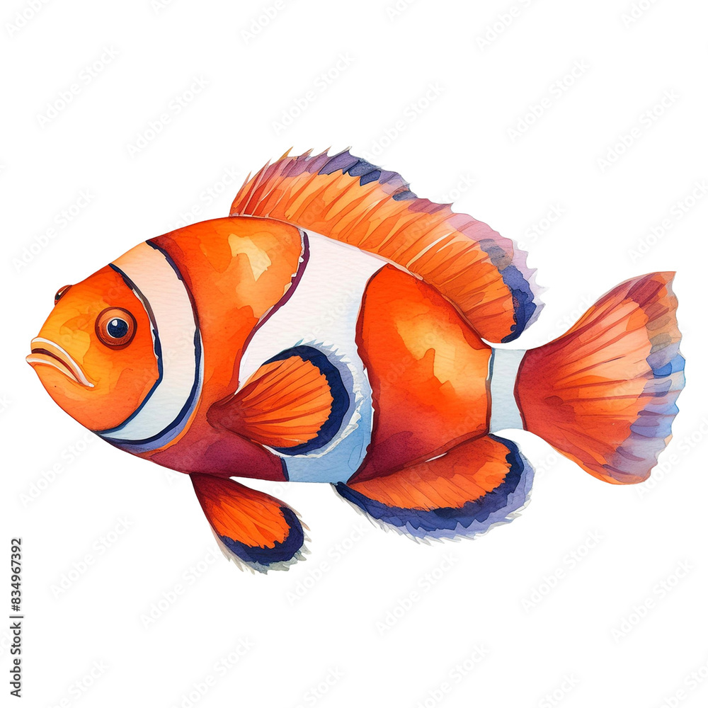 Clown Fish PNG, Clown Fish Clip Art, Colorful clown fish isolated on a ...