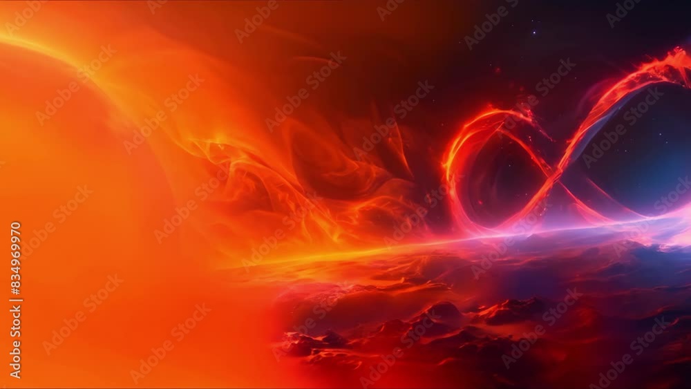 Unlimited Innovation and Potential: An Infinity Symbol Hovering Over a ...