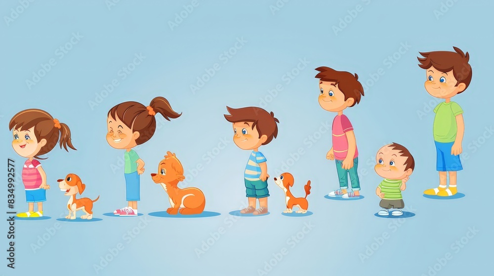 Create a visual representation of the stages of human development from ...