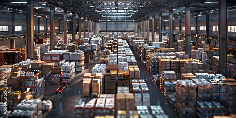 inventory inside warehouse background illustration storage distribution ...