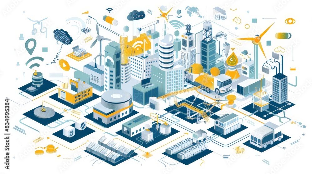 Create an infographic on the integration of AI and the Internet of ...