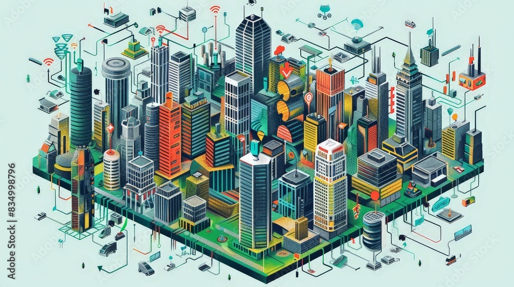 Design a visual guide to the Internet of Things (IoT). Explain how ...