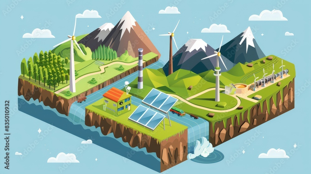 Illustrate a comparison chart of different types of renewable energy ...