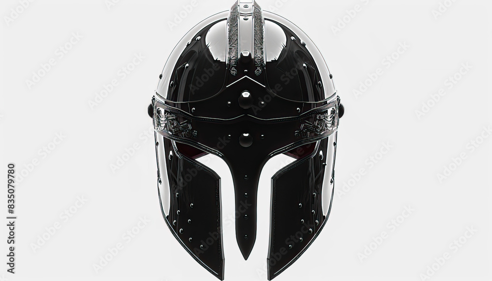 ภาพประกอบสต็อก Ancient Saxon civilization warrior helmet, modern ...