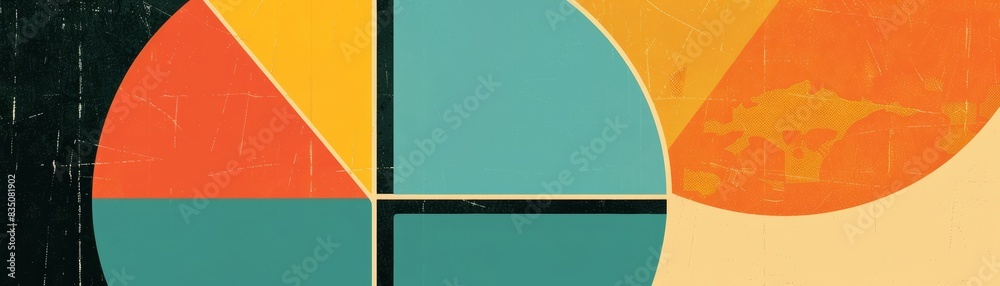 Retro-style SWOT analysis diagram, vibrant yet classy, highlighting ...