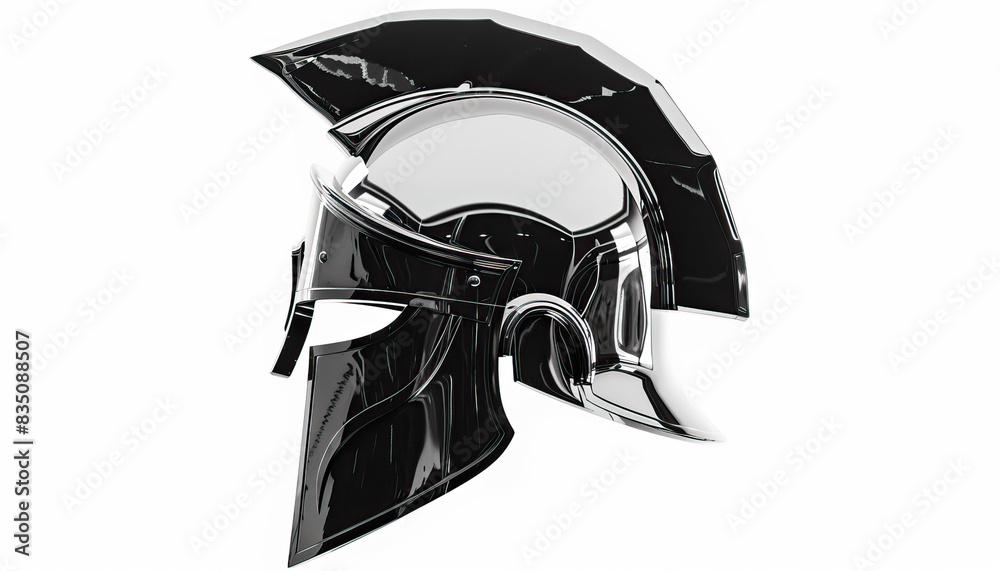 Hun warrior helmet illustration, modern graphic design, isolated, copy ...