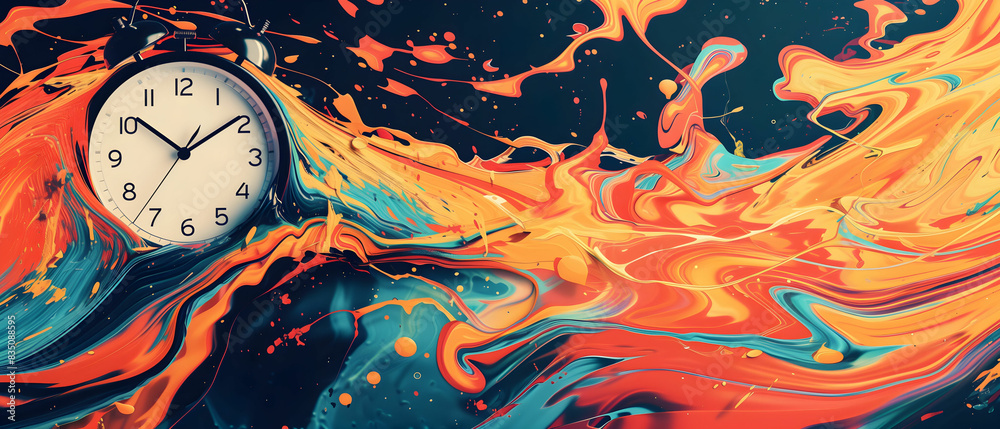 abstract clock background passing of time impermanence hour life stages ...