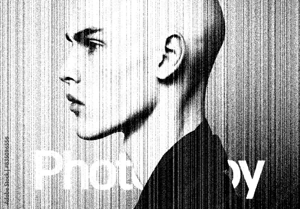 Photocopy Photo Effect Mockup Stock Template | Adobe Stock