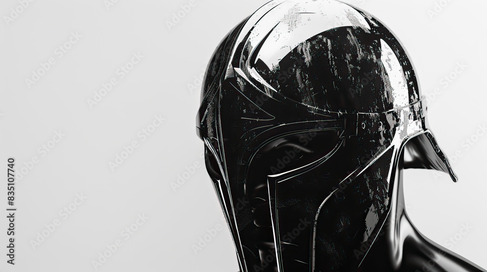 Visigoth warrior helmet illustration, modern graphic design, isolated ...