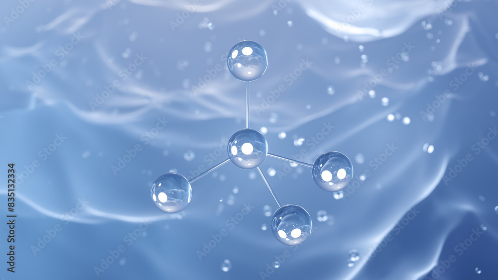 carbon tetrafluoride molecular structure, 3d model molecule ...