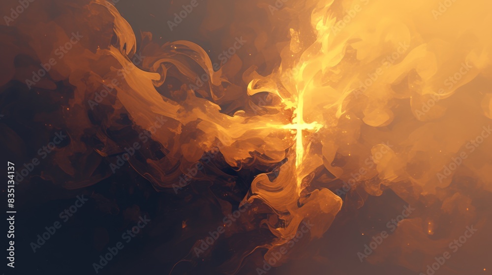 Beautiful abstract light background with ivory smoke and interesting ...