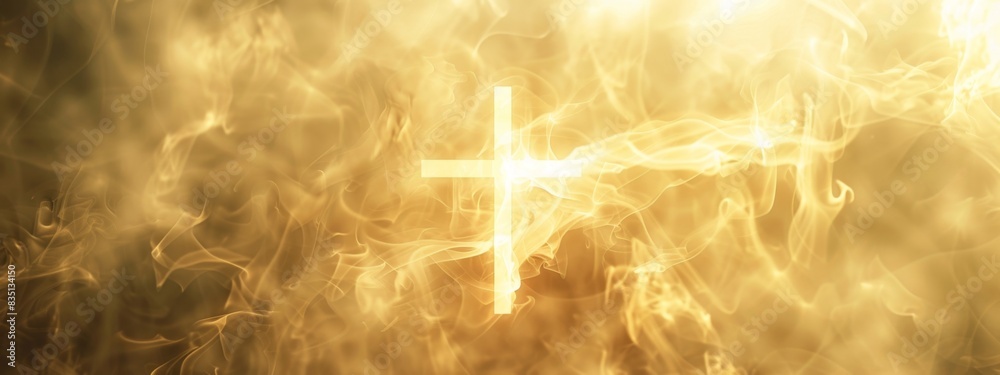 Beautiful abstract light background with ivory smoke and interesting ...